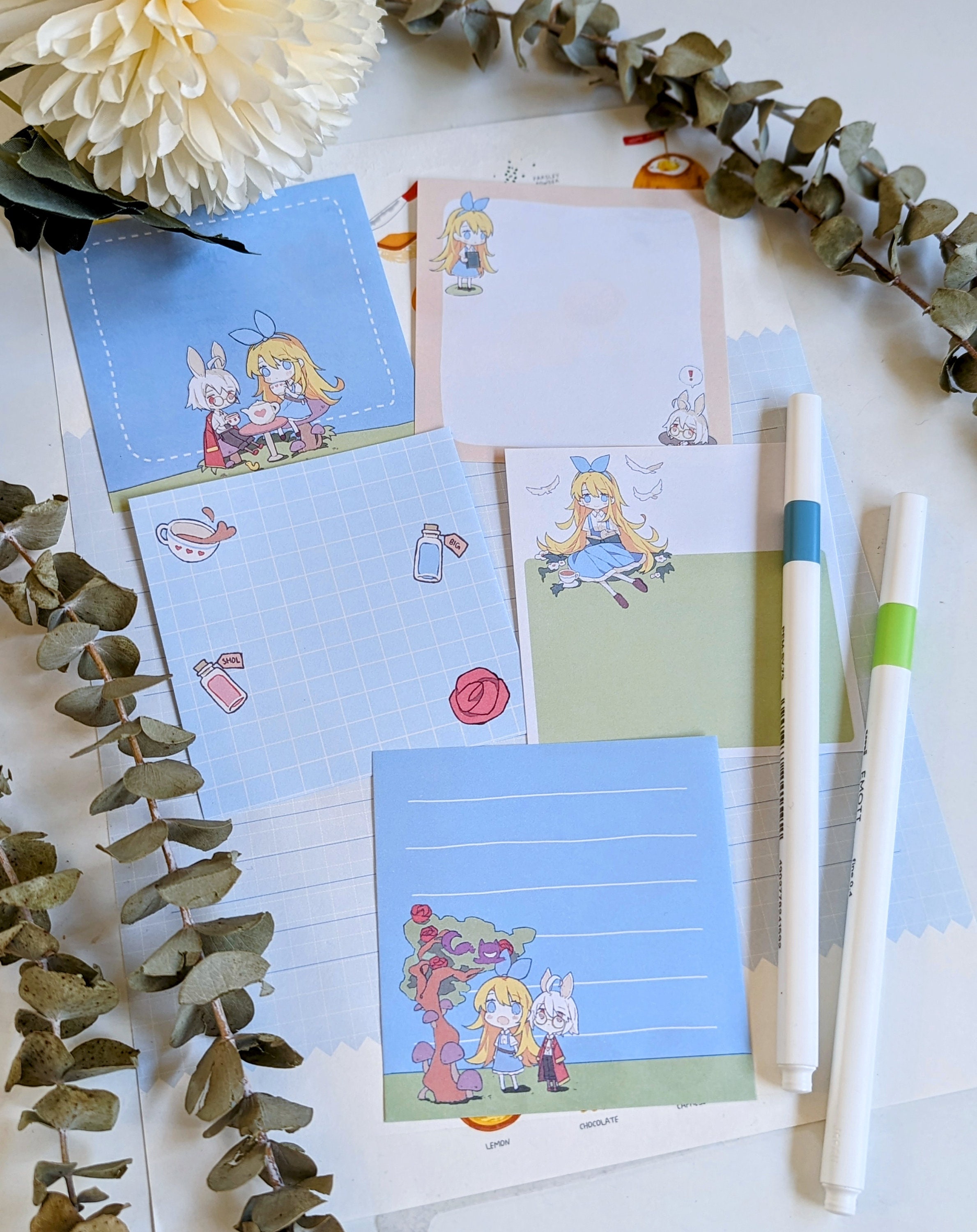 Alice in Wonderland Memo Pad - Etsy