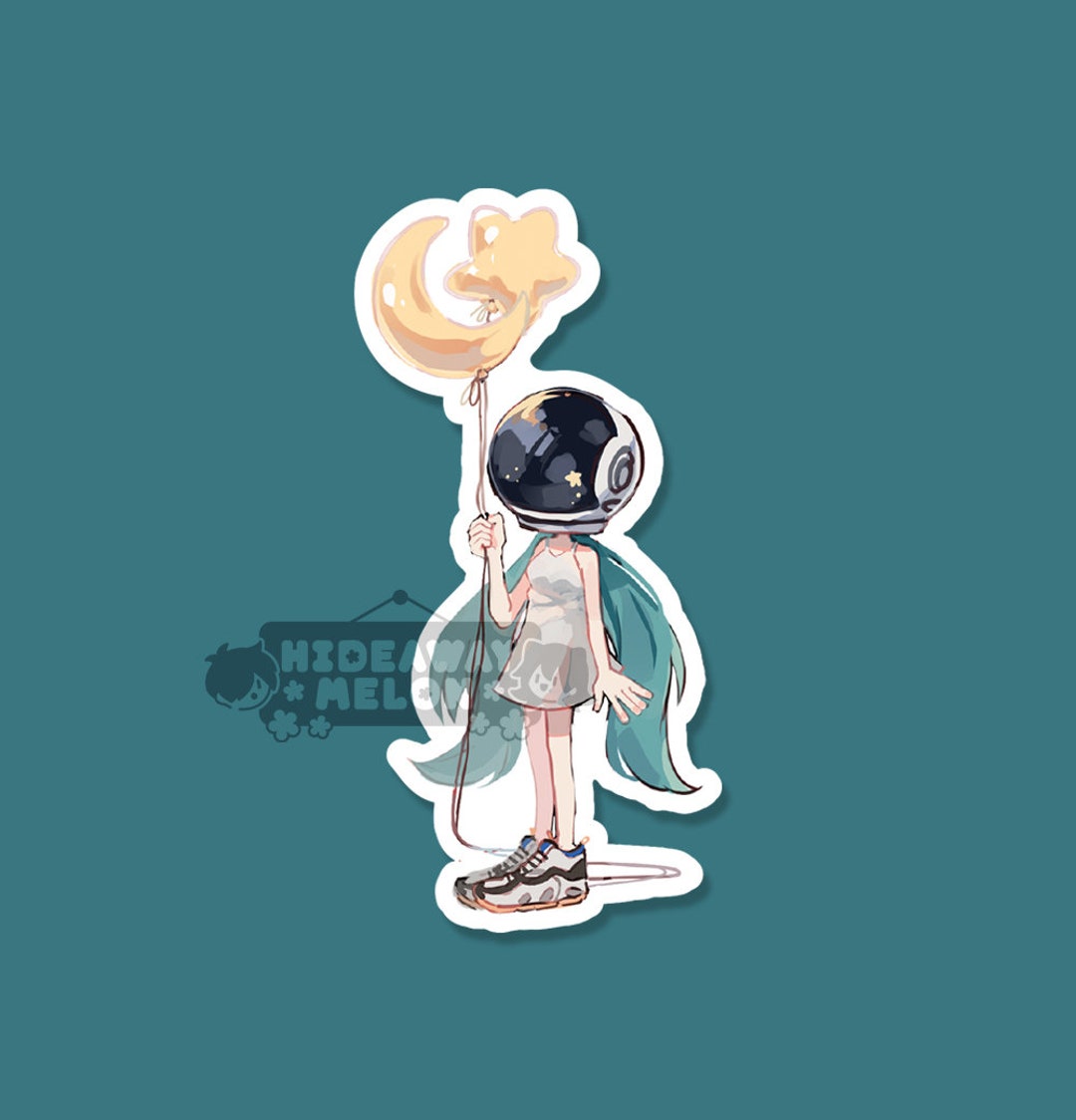 Astronaut Miku vocaloid High Quality Vinyl Sticker - Etsy