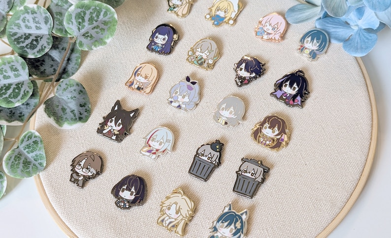 GACHA Honkai Star Rail Chibis - Hard Enamel Pins (SET B) - Etsy