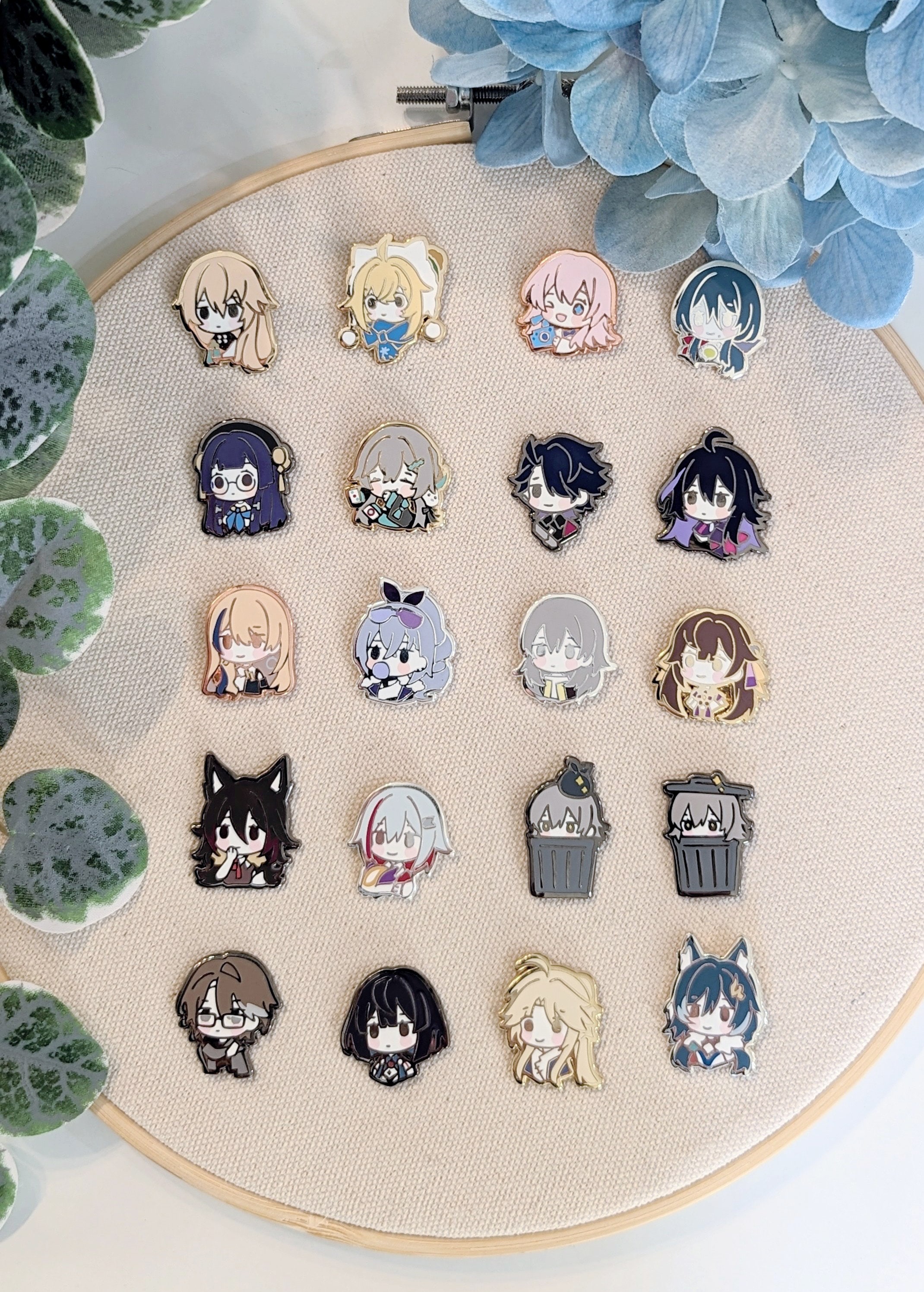 GACHA Honkai Star Rail Chibis - Hard Enamel Pins (SET B) - Etsy