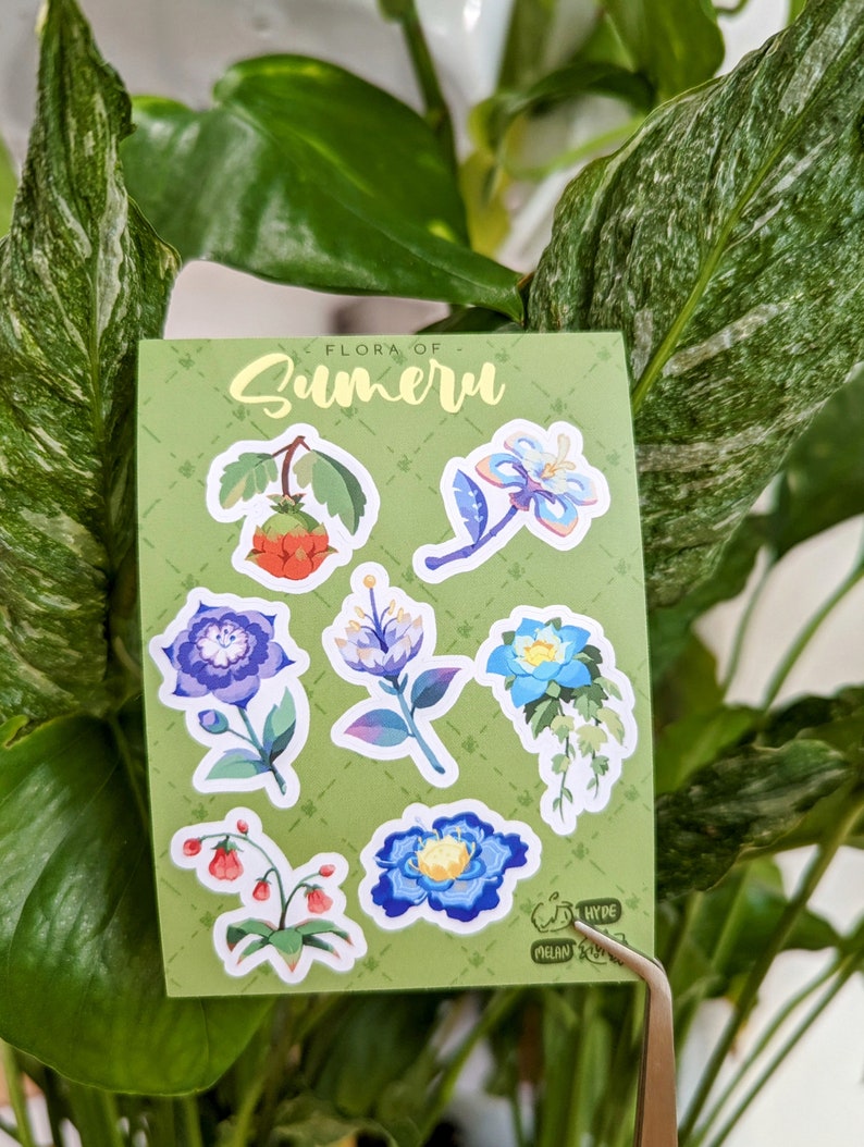 Flora of Sumeru (genshin Impact) 3x4" Kiss Cut Sticker Sheet - Etsy