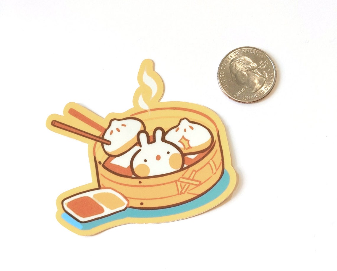Steamed Bun High Quality Vinyl Sticker | Etsy