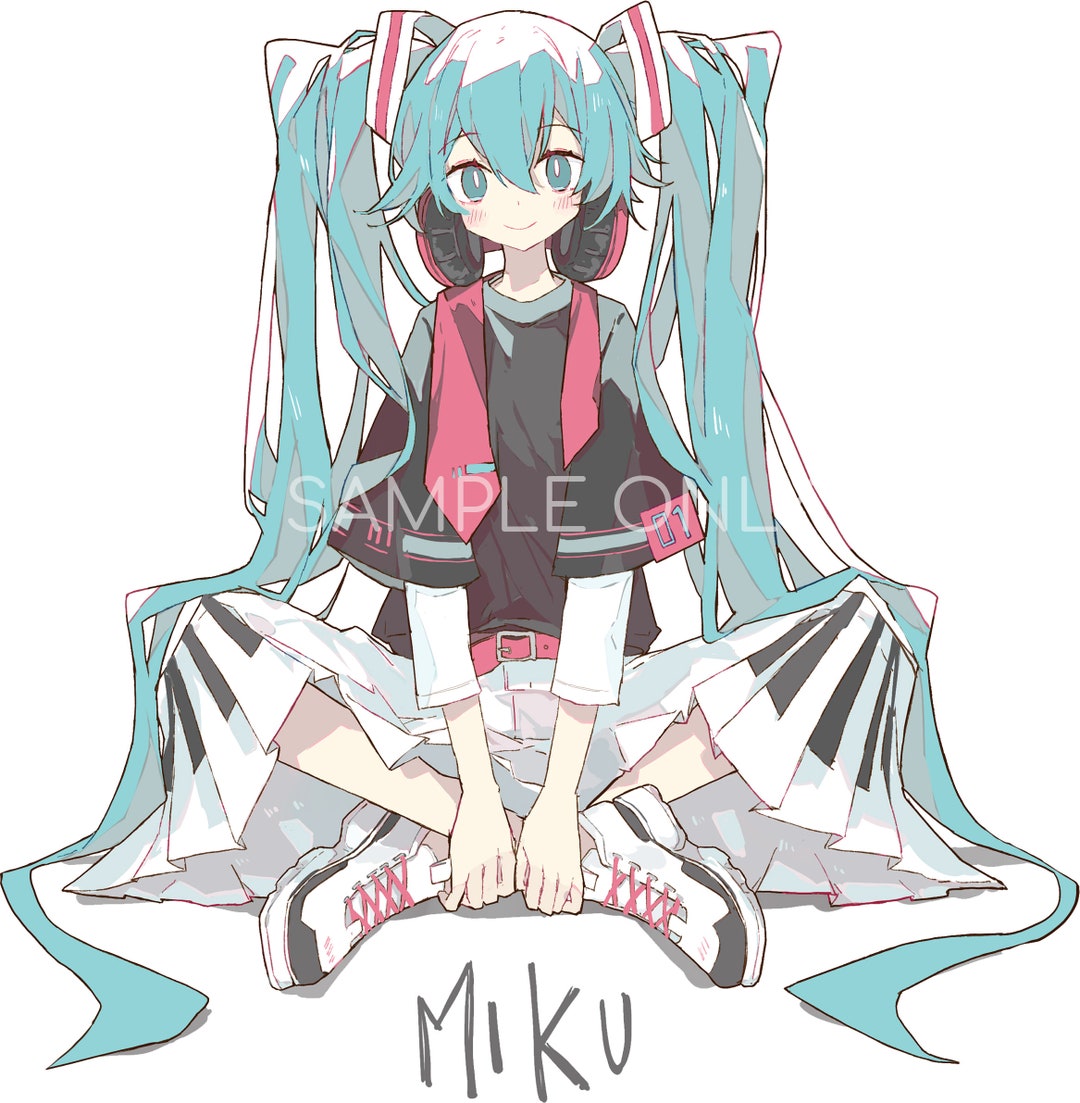 PRINTABLE Piano Miku Transparent Image 7.8" X 7.9" - Etsy