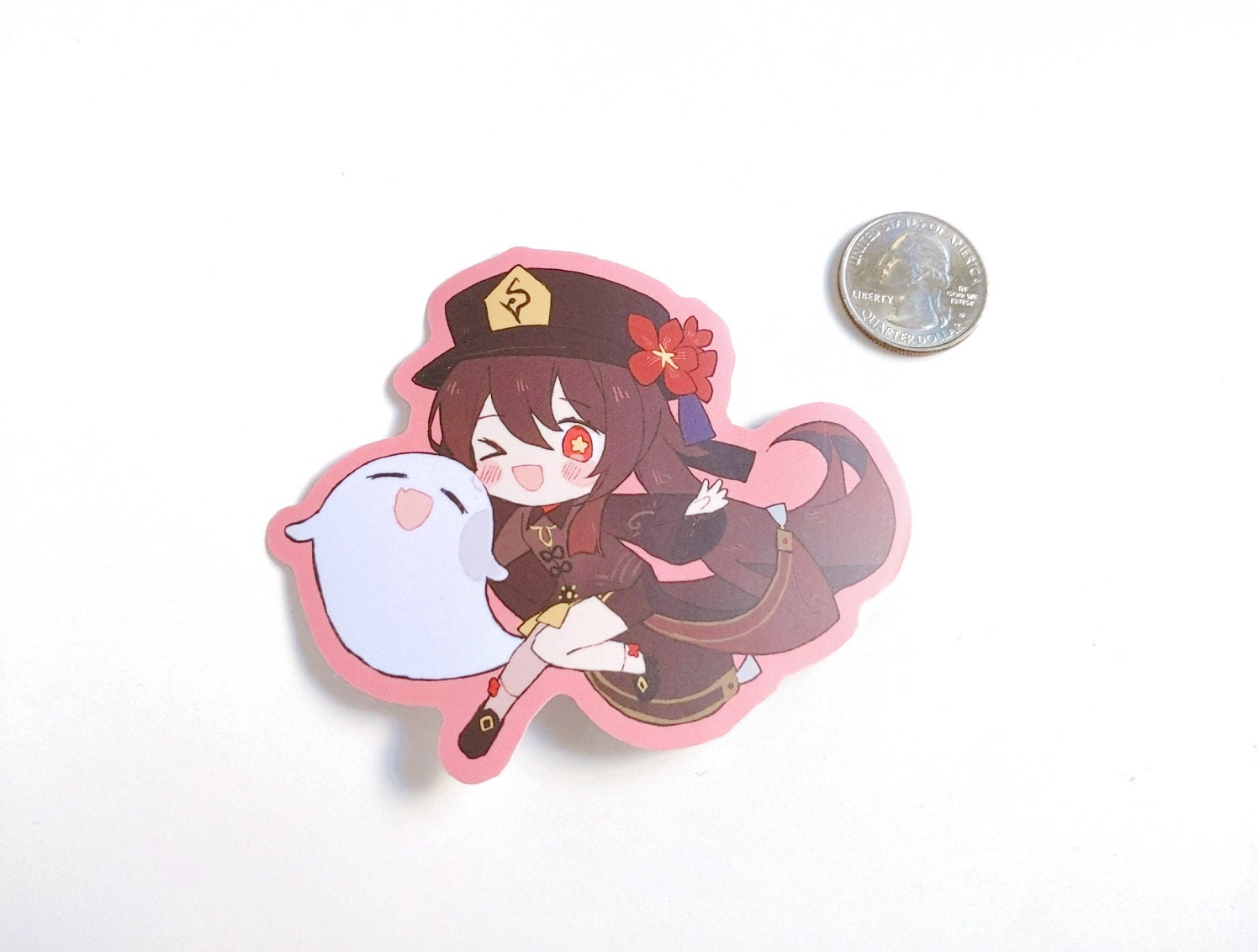 Hu Tao (genshin Impact) - High Quality Vinyl Sticker - Etsy