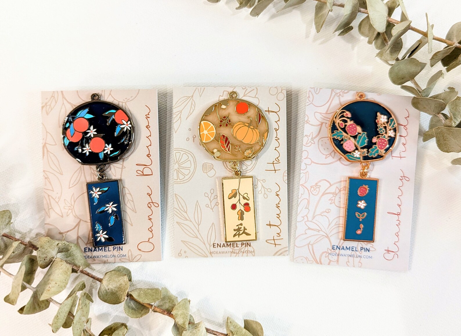 Furin Wind Chimes / Windchime (transparent) Large Hard Enamel Pin - Etsy