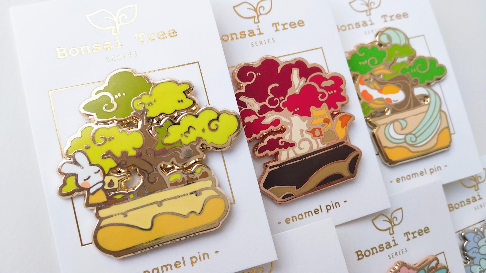 Animal Bonsai Tree Pins - Large Hard Enamel Pin - Etsy