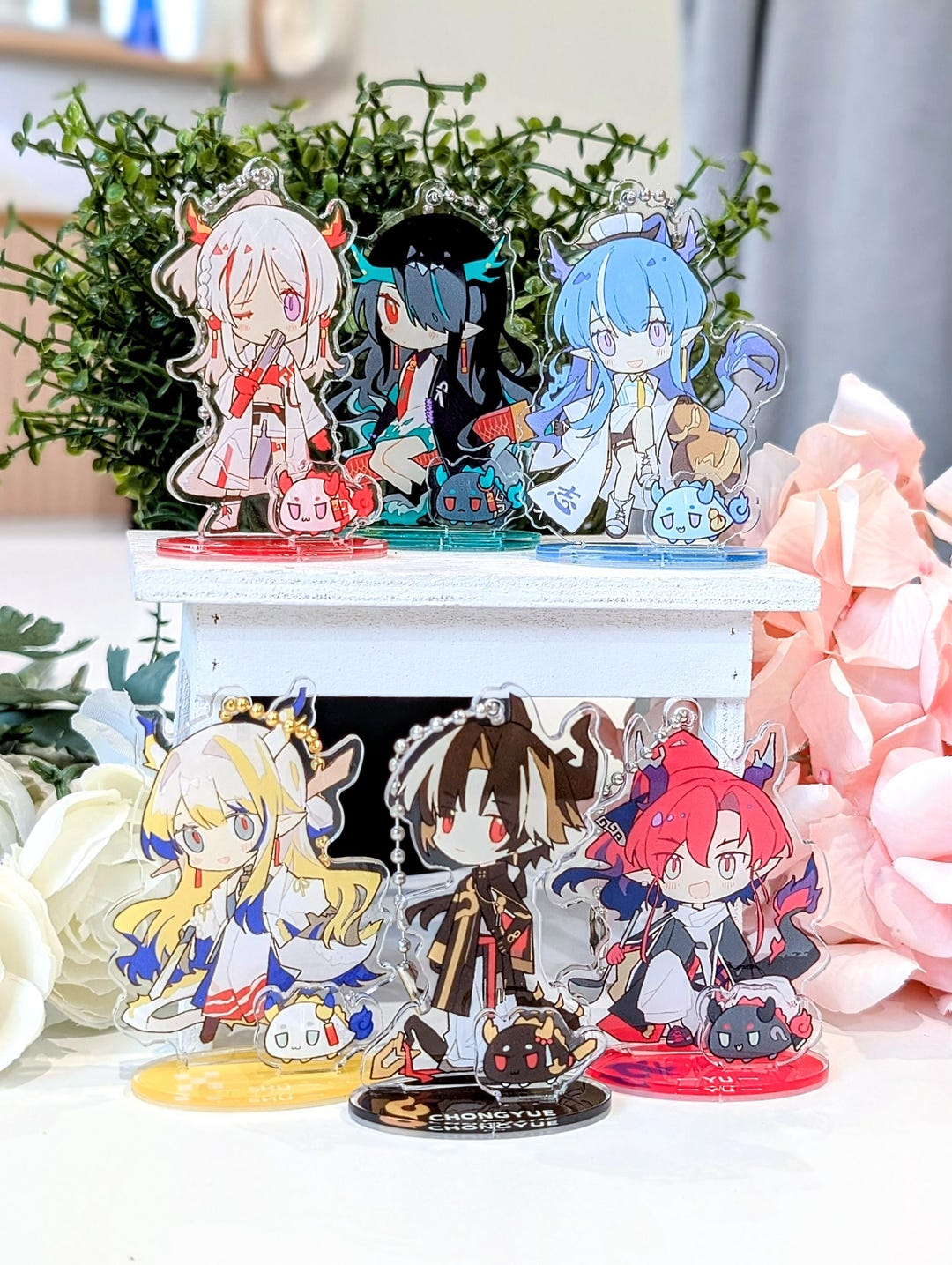 Sui Siblings (arknights) Acrylic Standee Keychains With Mini Beans - Etsy