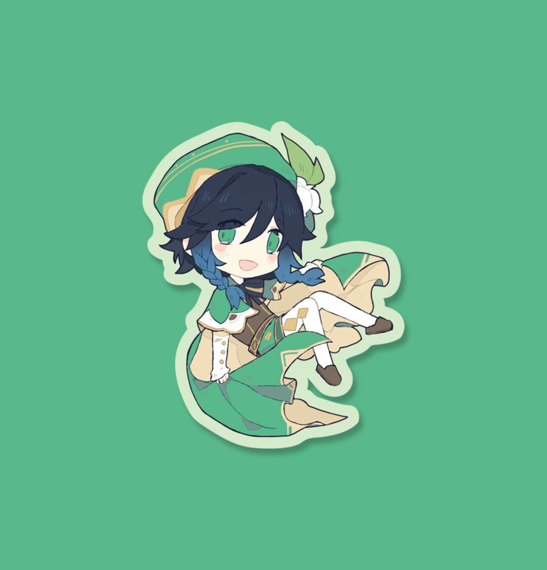 Venti genshin Impact High Quality Vinyl Sticker - Etsy UK