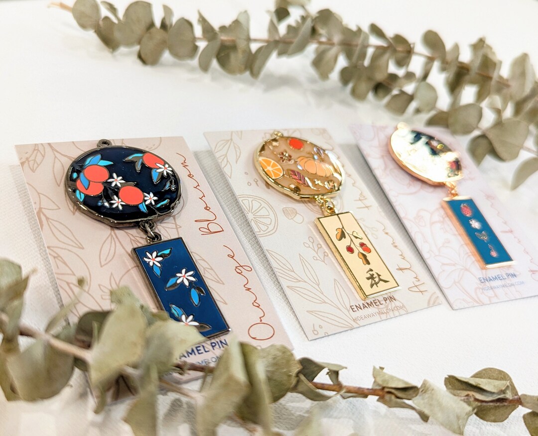 Furin Wind Chimes / Windchime (transparent) Large Hard Enamel Pin - Etsy