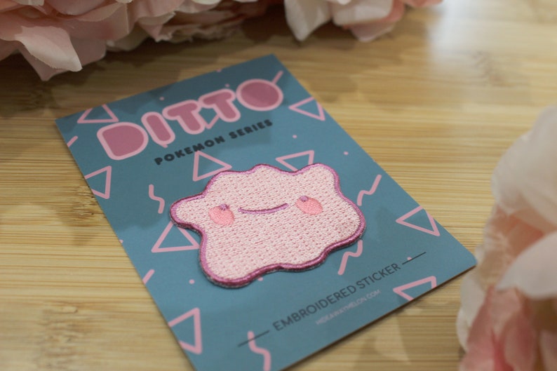 Ditto 2in Embroidered Sticker Patch - Etsy