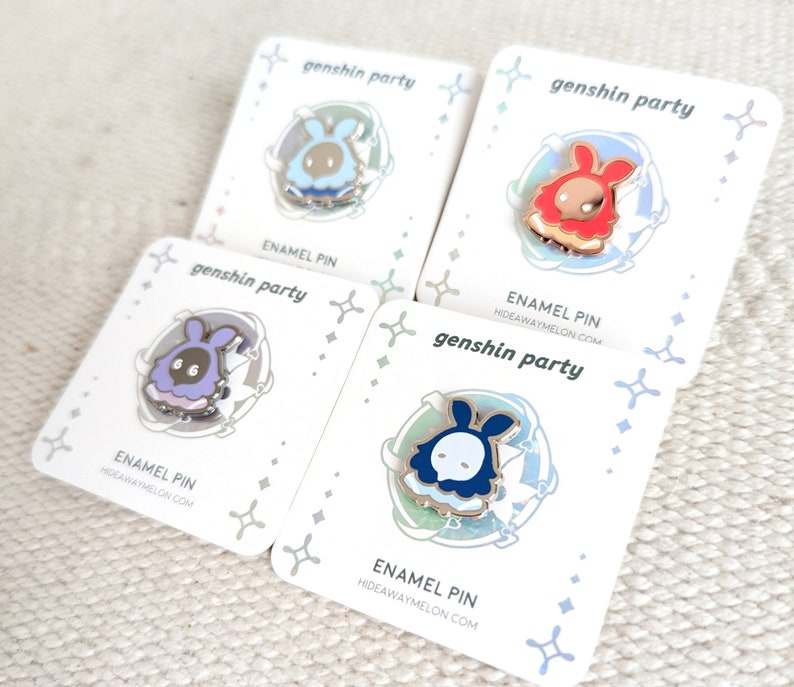 Genshin Party Chibi Abyss Mages - Hard Enamel Pins - Etsy