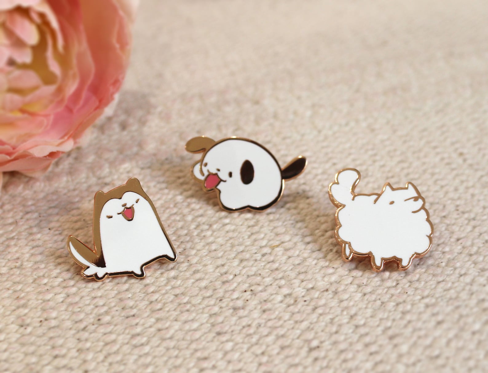 Mini Doggy Pins hasky Begle Sammy Hard Enamel Pin - Etsy