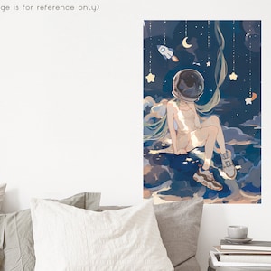 Astronaut Miku (original) 11"x17" Poster Print - Etsy