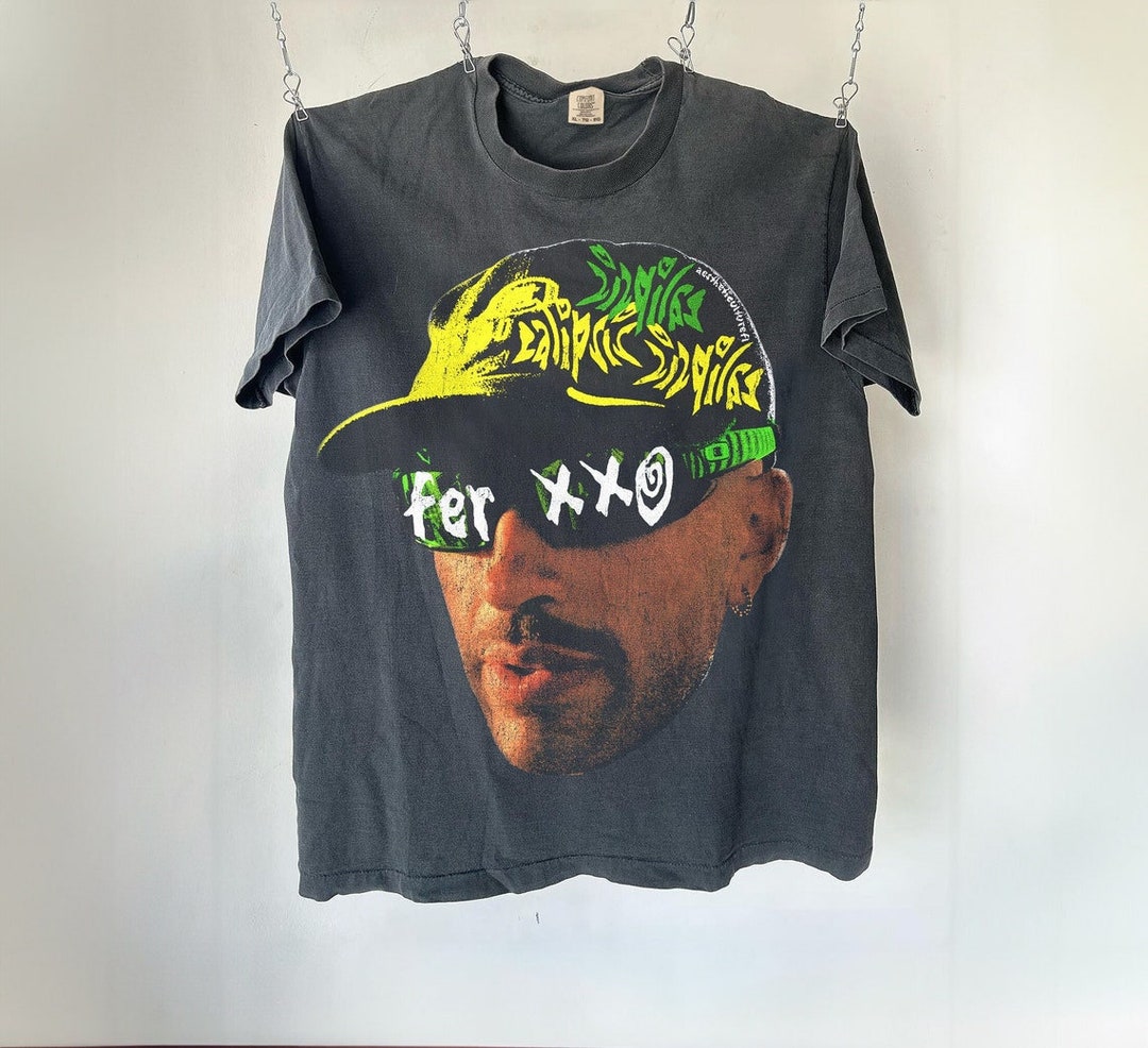 FERXXO Calipsis Concert Shirt, Retro Washed Feid Bootleg Graphic T ...