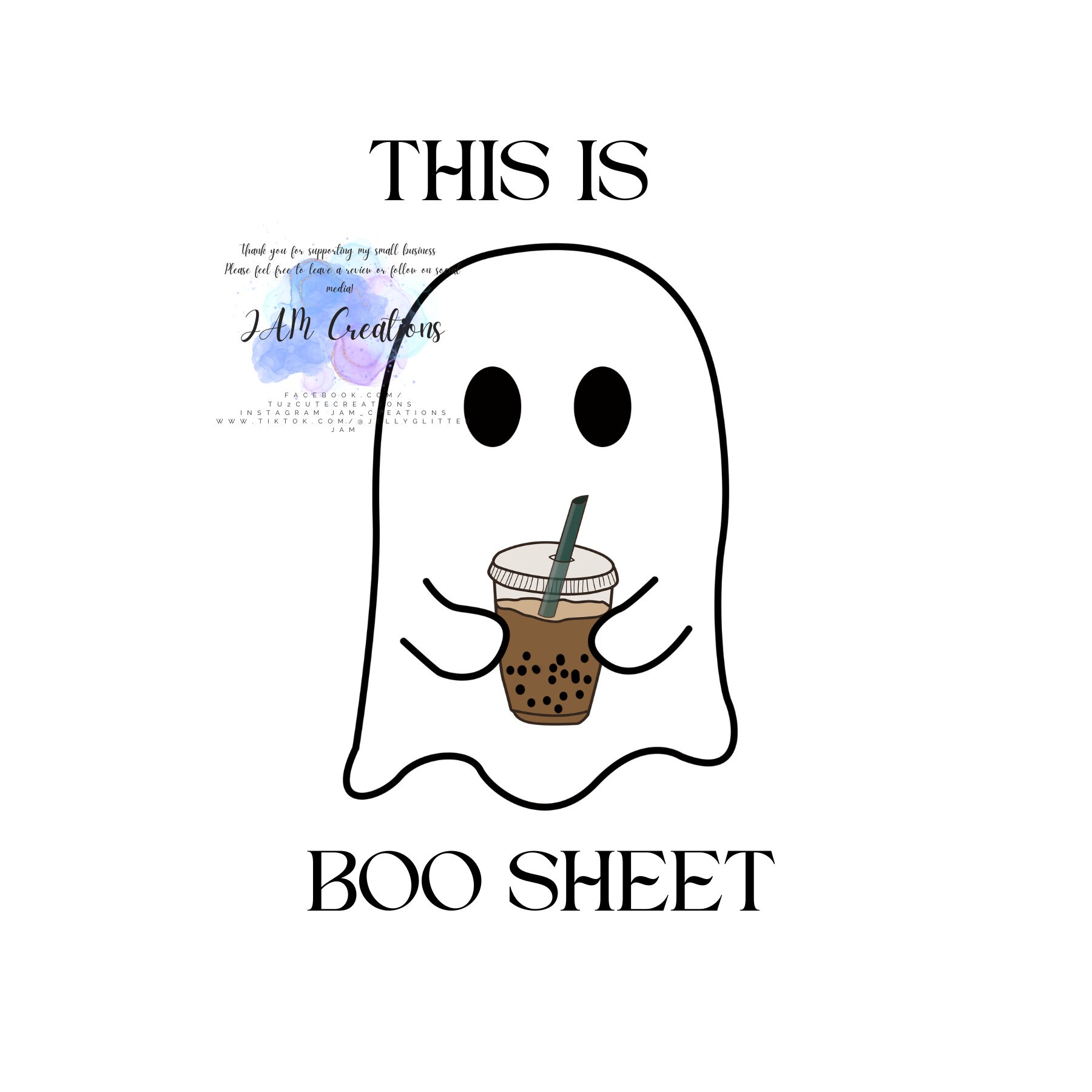 4 Ghost Images Back on My Boo Shit and Boo Sheet PNG for Sublimation - Etsy