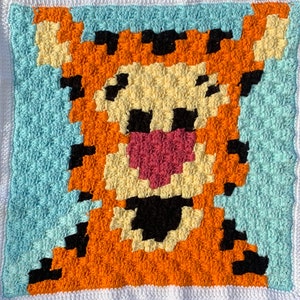Pooh Bear and Friends Baby Blanket - Tigger PDF Pattern Graph - Etsy