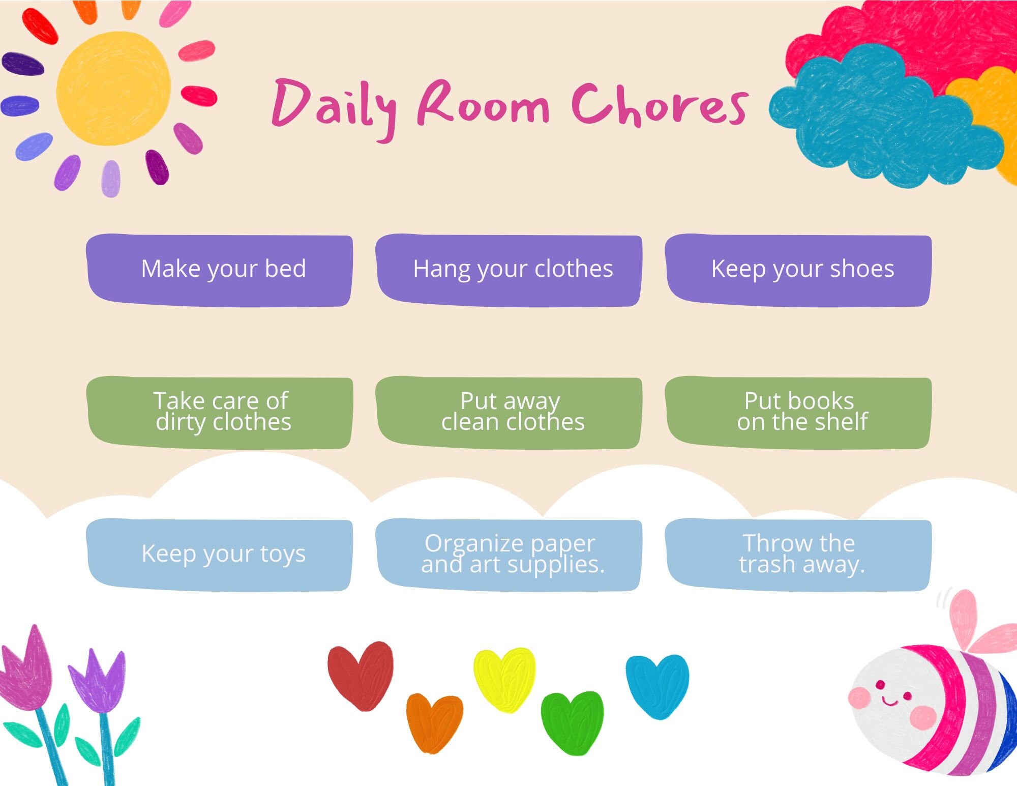 CUSTOM CHORE CHARTS Digital Downloads - Etsy