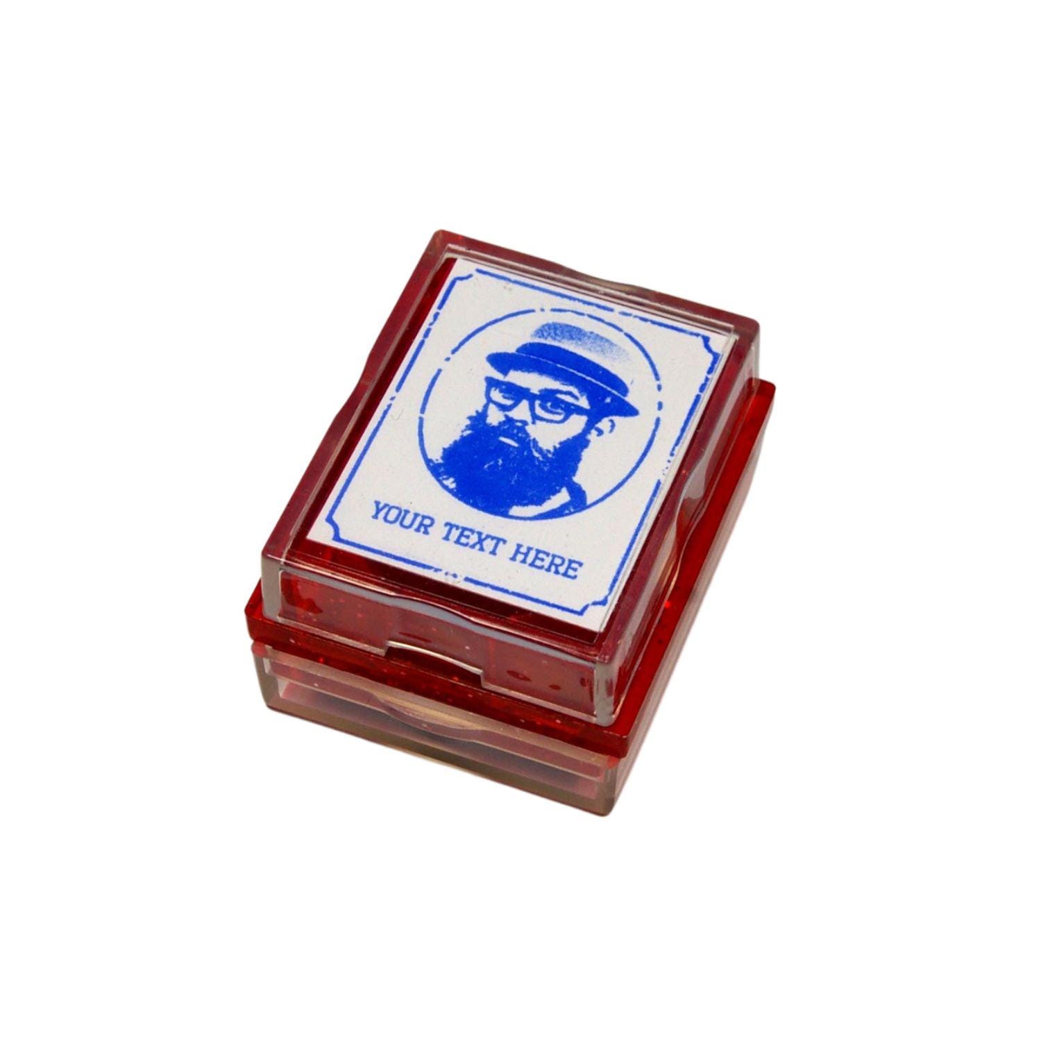 Personalized Rubber Stamp, Vintage Frame With Text Design, Self-inking ...