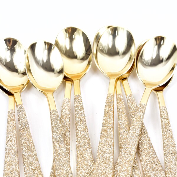 Glitter Spoons - Etsy