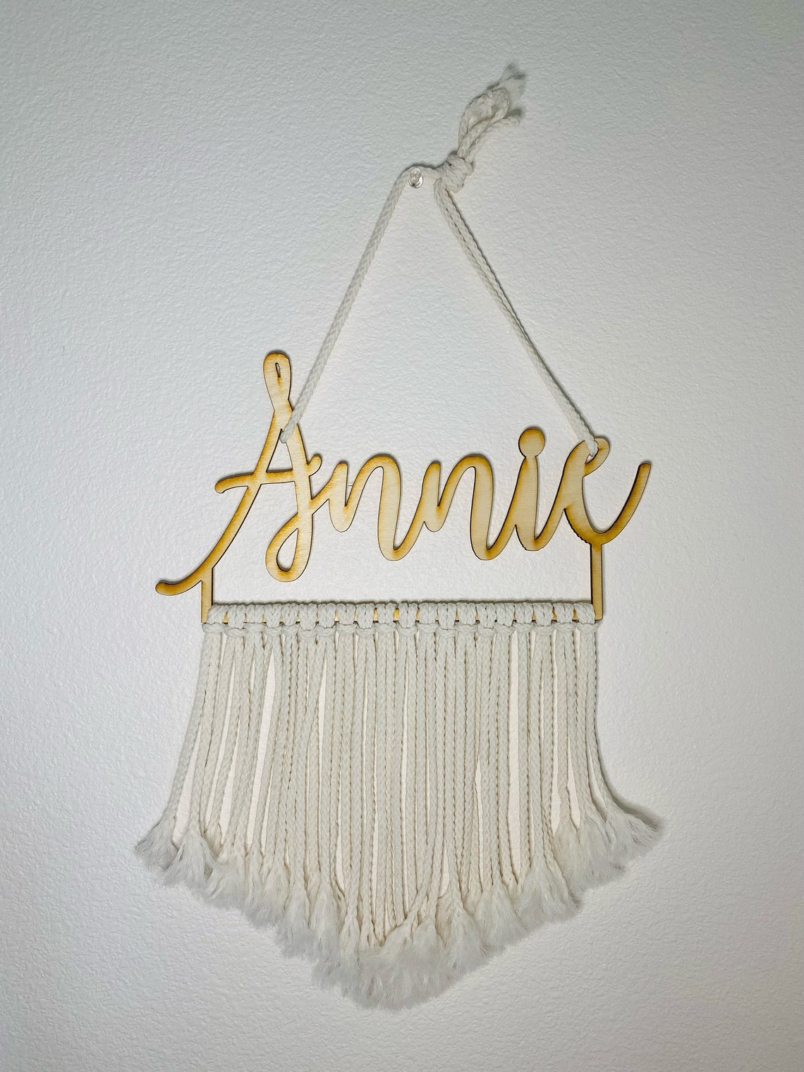 Custom Macrame Wood Name Sign Baby Shower Gift Wedding Mr | Etsy