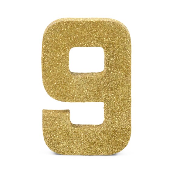 Giant Number 9 Gold Fine 8 9 Smash Cake Prop Table | Etsy