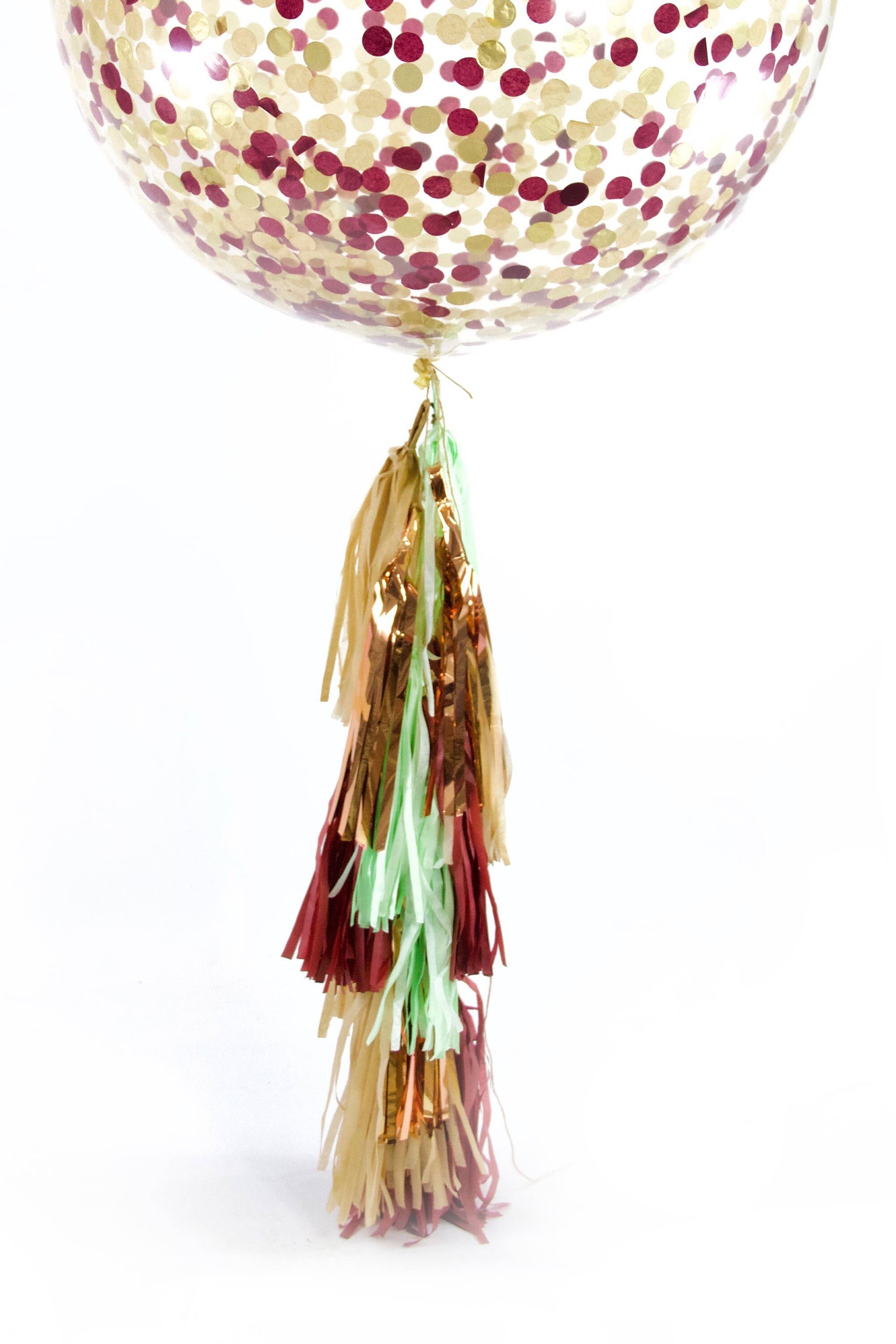 Large Confetti Balloon Burgundy Kraft Brown Cream Giant - Etsy