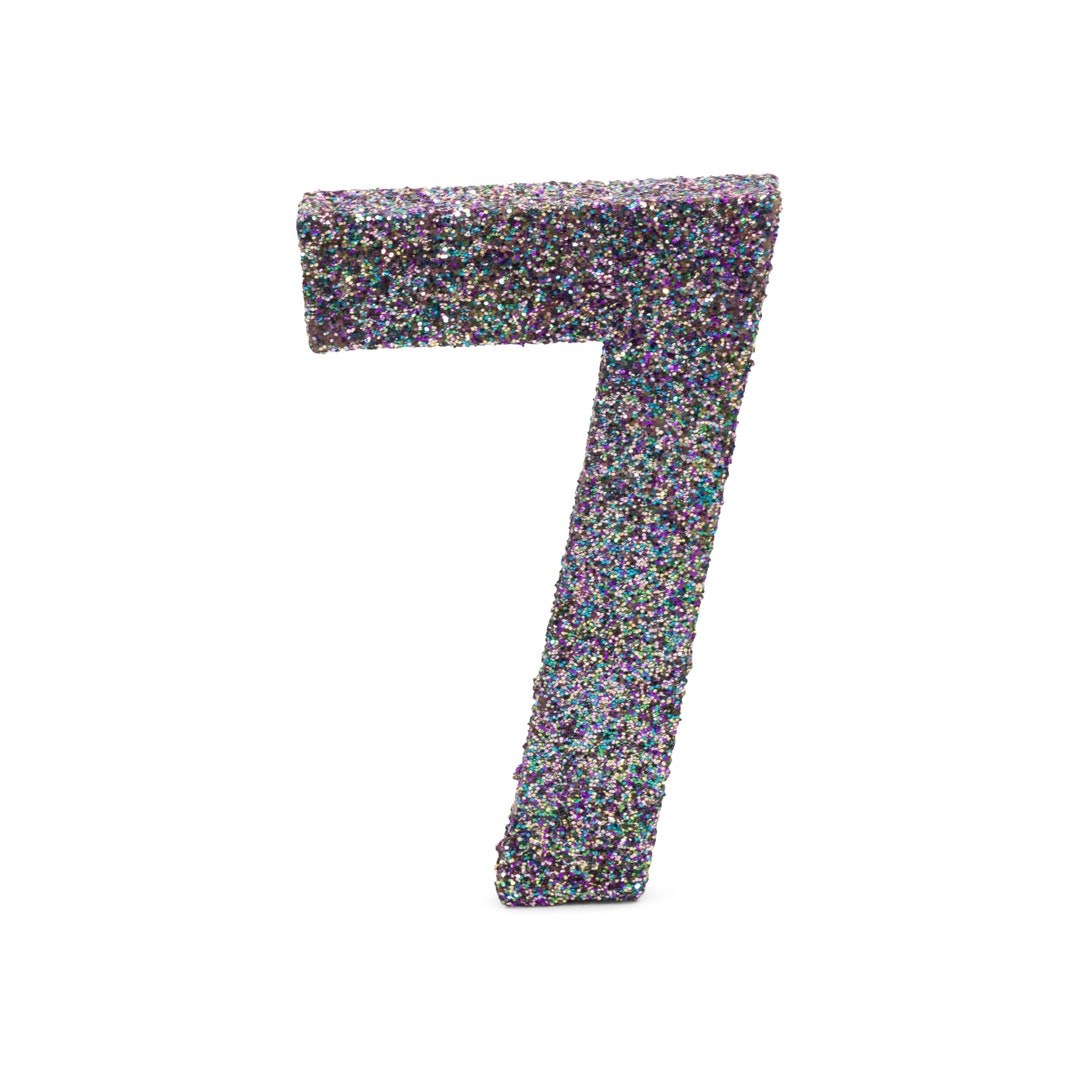 Giant Number 7 Mermaid Sparkle 8 7 Smash Cake Prop Table Deco XL ...