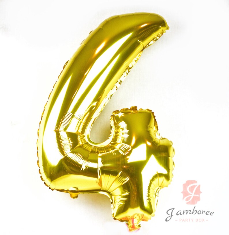 Large 40 Number 4 Balloon Gold 40 XL '4' - Etsy
