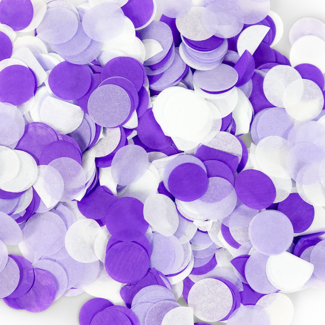 Confetti Pack Purple Lavender White Biodegradable 1 Confetti sugar Plum ...