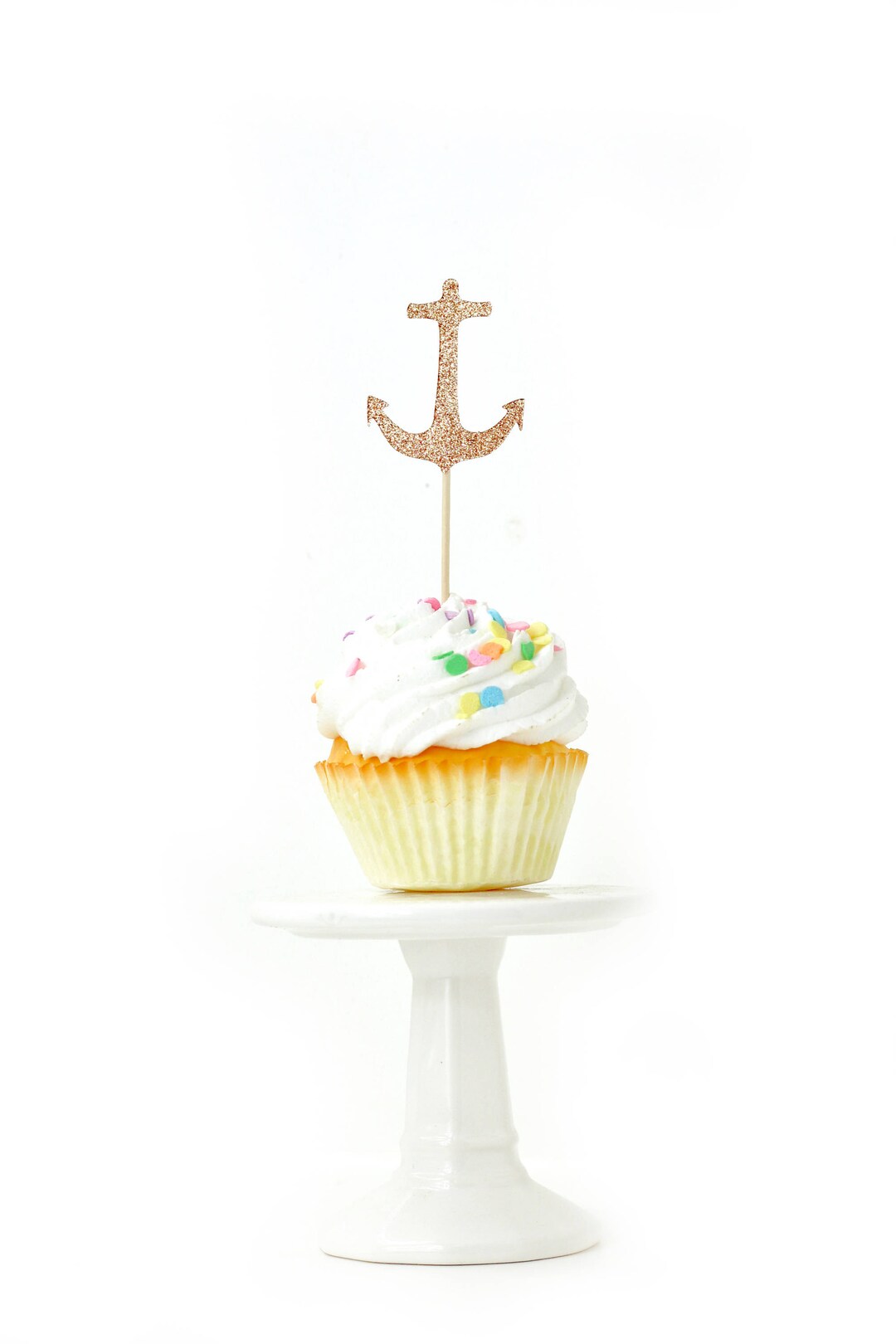 Anchor Toothpick Toppers Rose Gold Silver Gold Toothpick Topper Cupcake ...