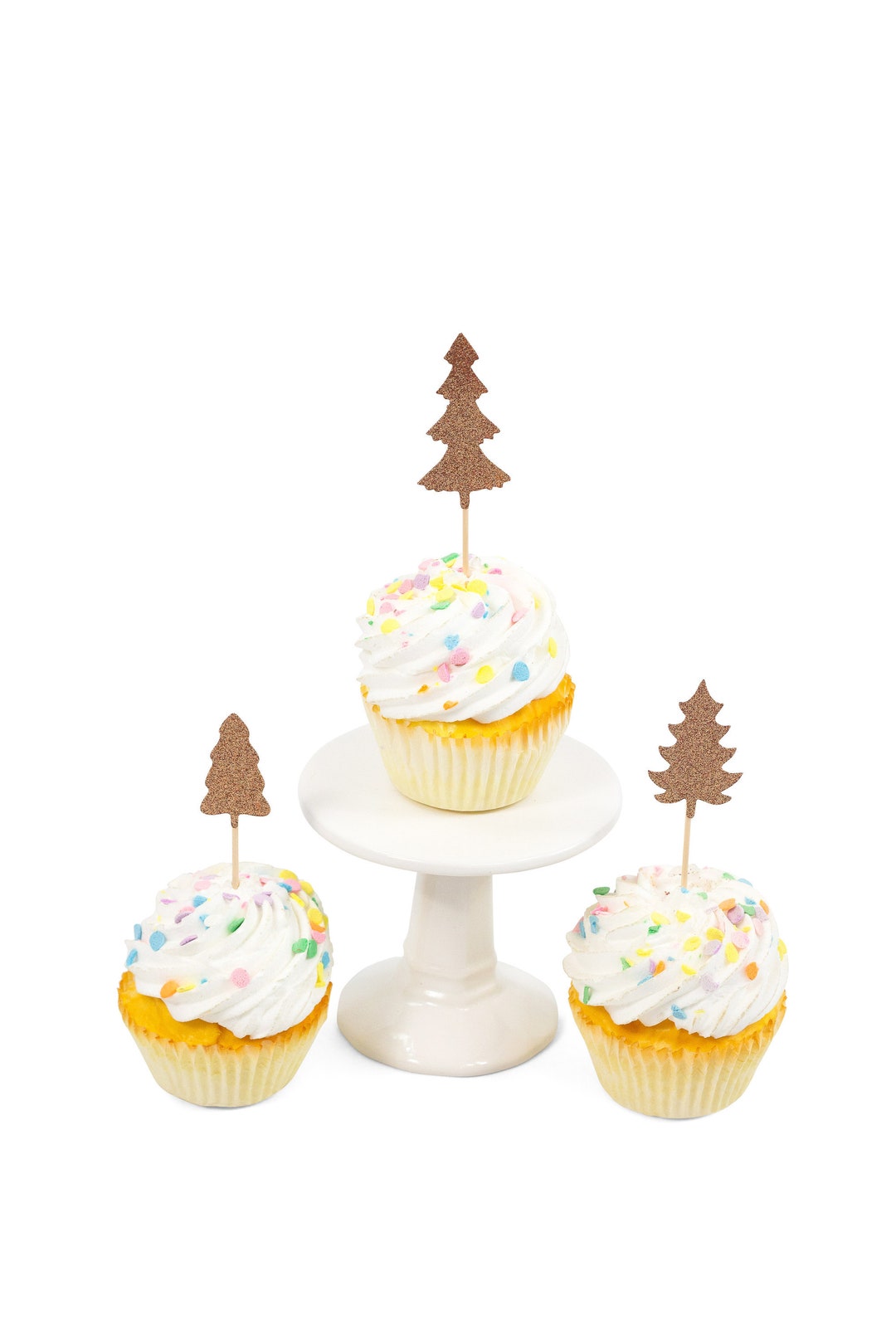 Pine Tree Toothpick Toppers Rose Gold Toothpick Topper - Etsy