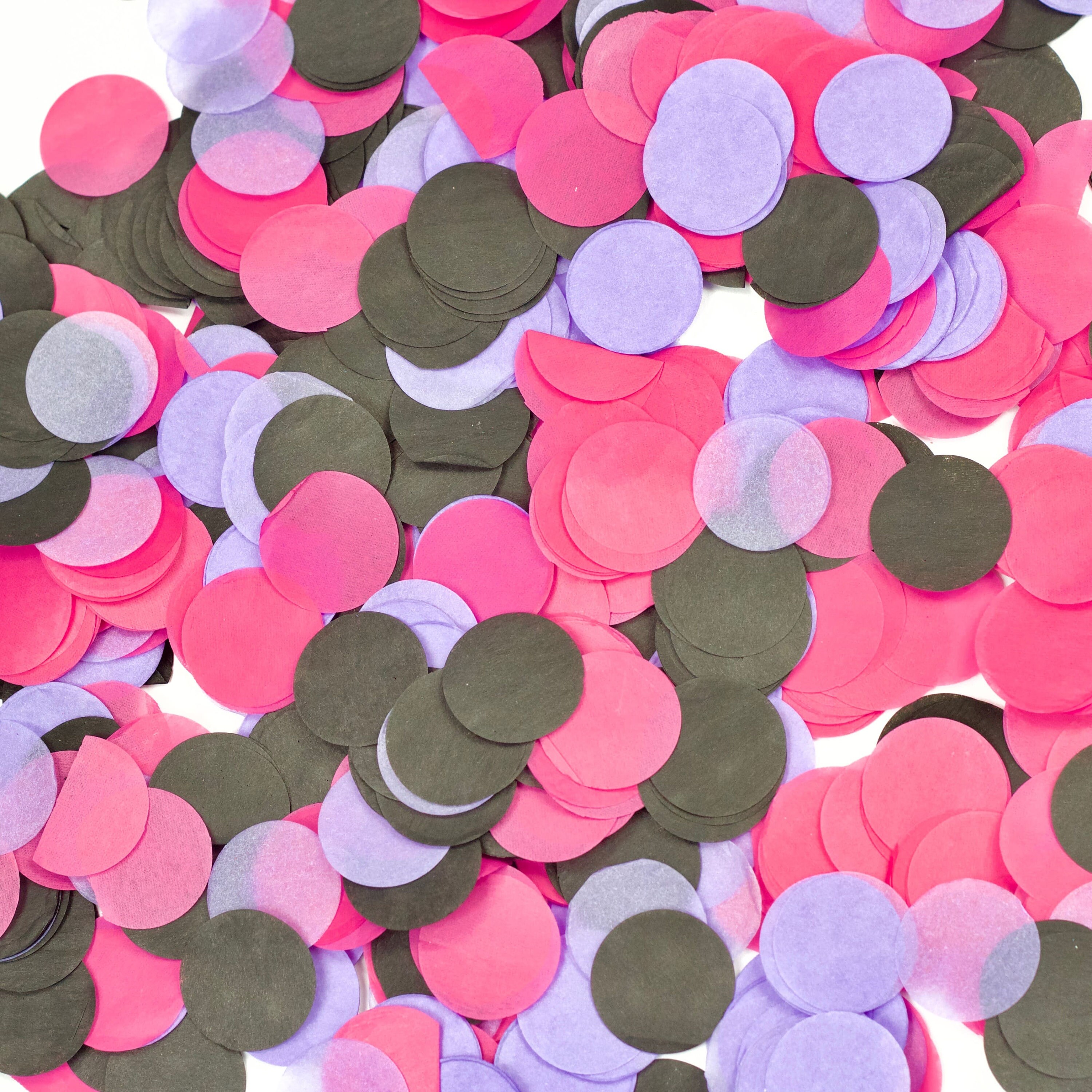 Confetti Pack Black Purple Hot Pink Biodegradable 1 - Etsy