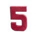 Giant Number 5 Red 8 5 Smash Cake Prop Table Deco XL Glitter Number ...