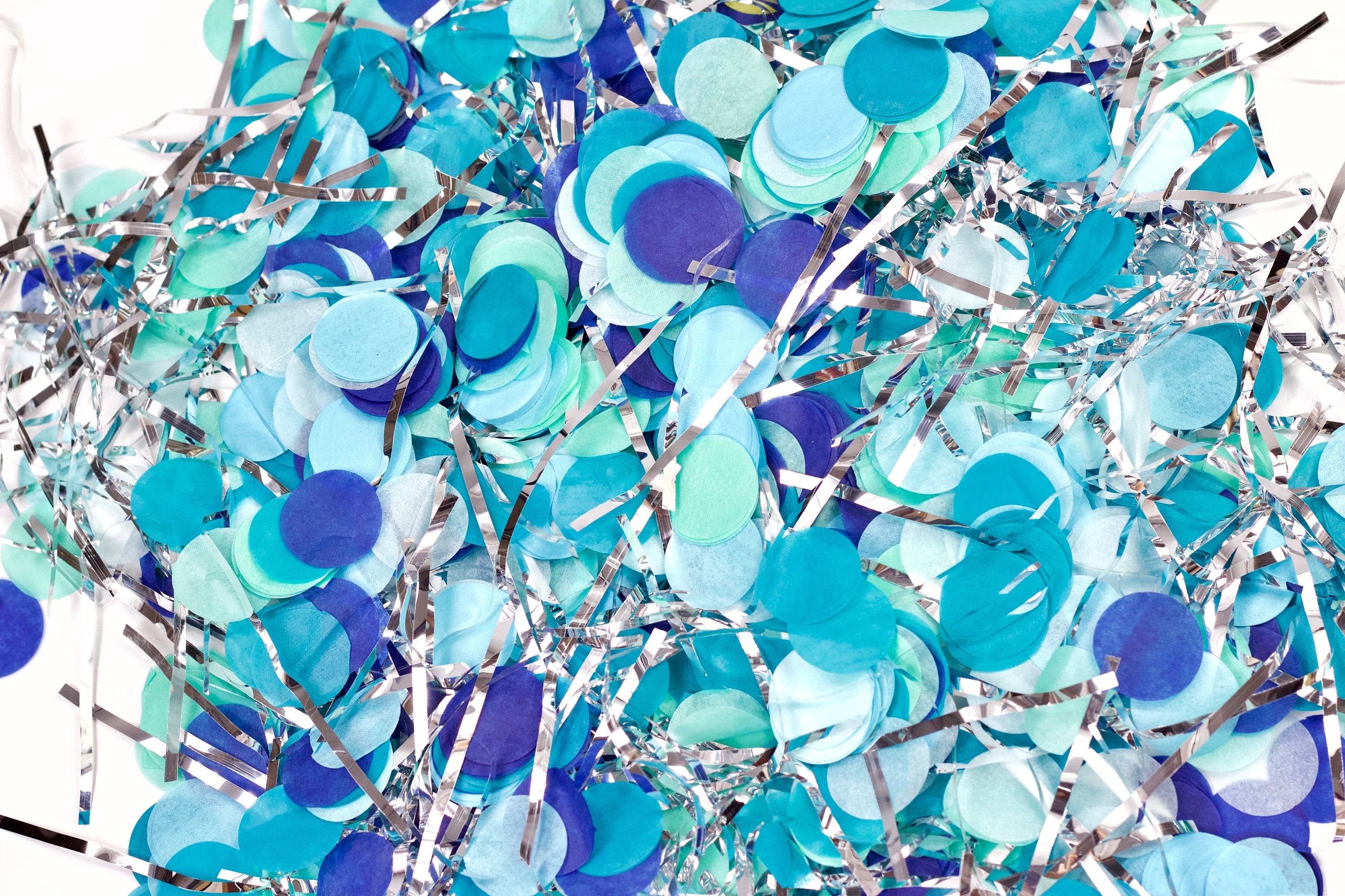 Confetti Pack Mint Blue Navy Teal Biodegradable 1 Confetti - Etsy