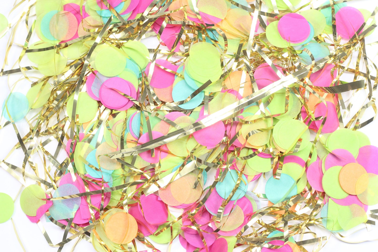 Confetti Pack Orange Blue Lime Green Hot Pink Biodegradable | Etsy