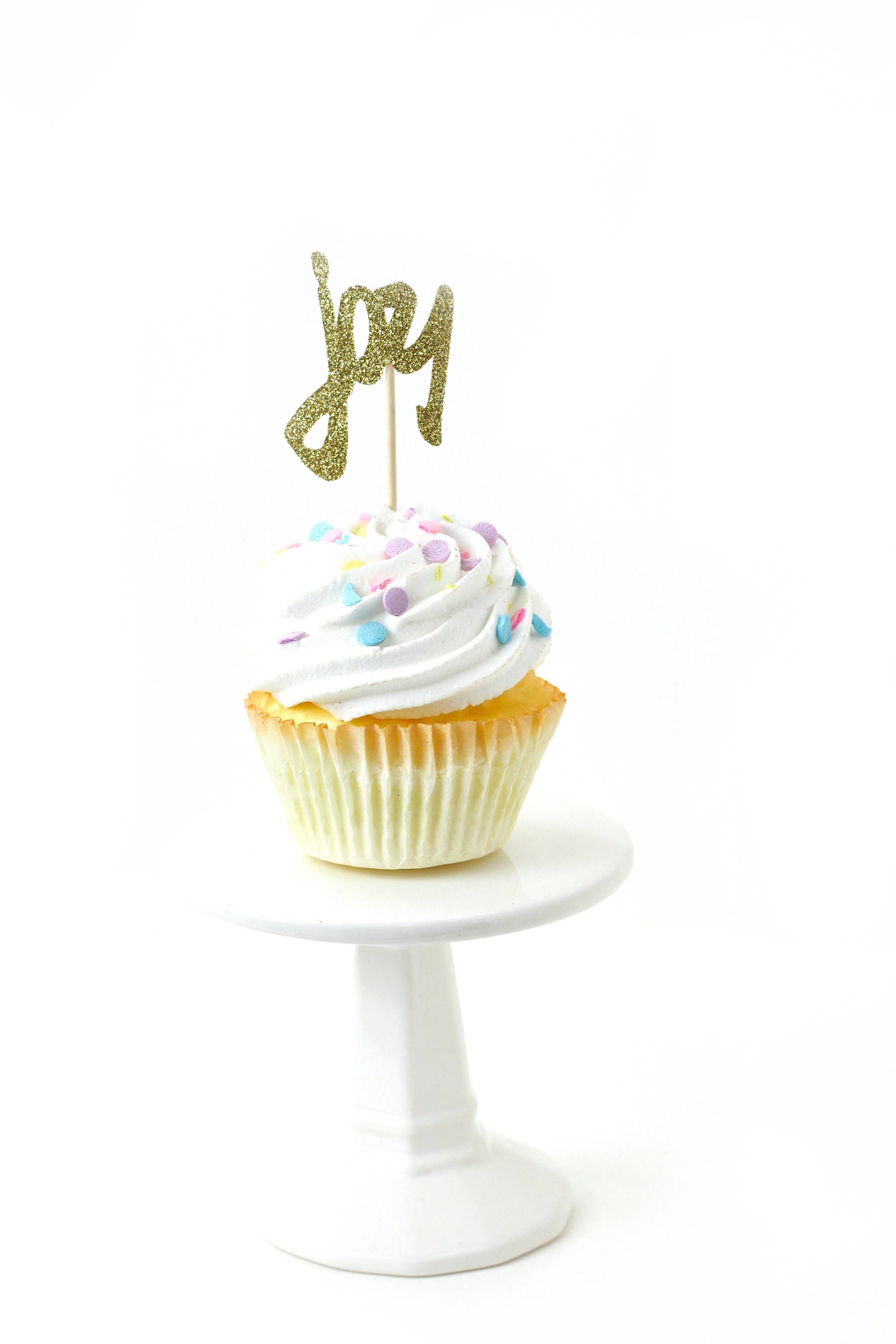 Holly/joy Toothpick Toppers Gold Toothpick Topper Cupcake - Etsy