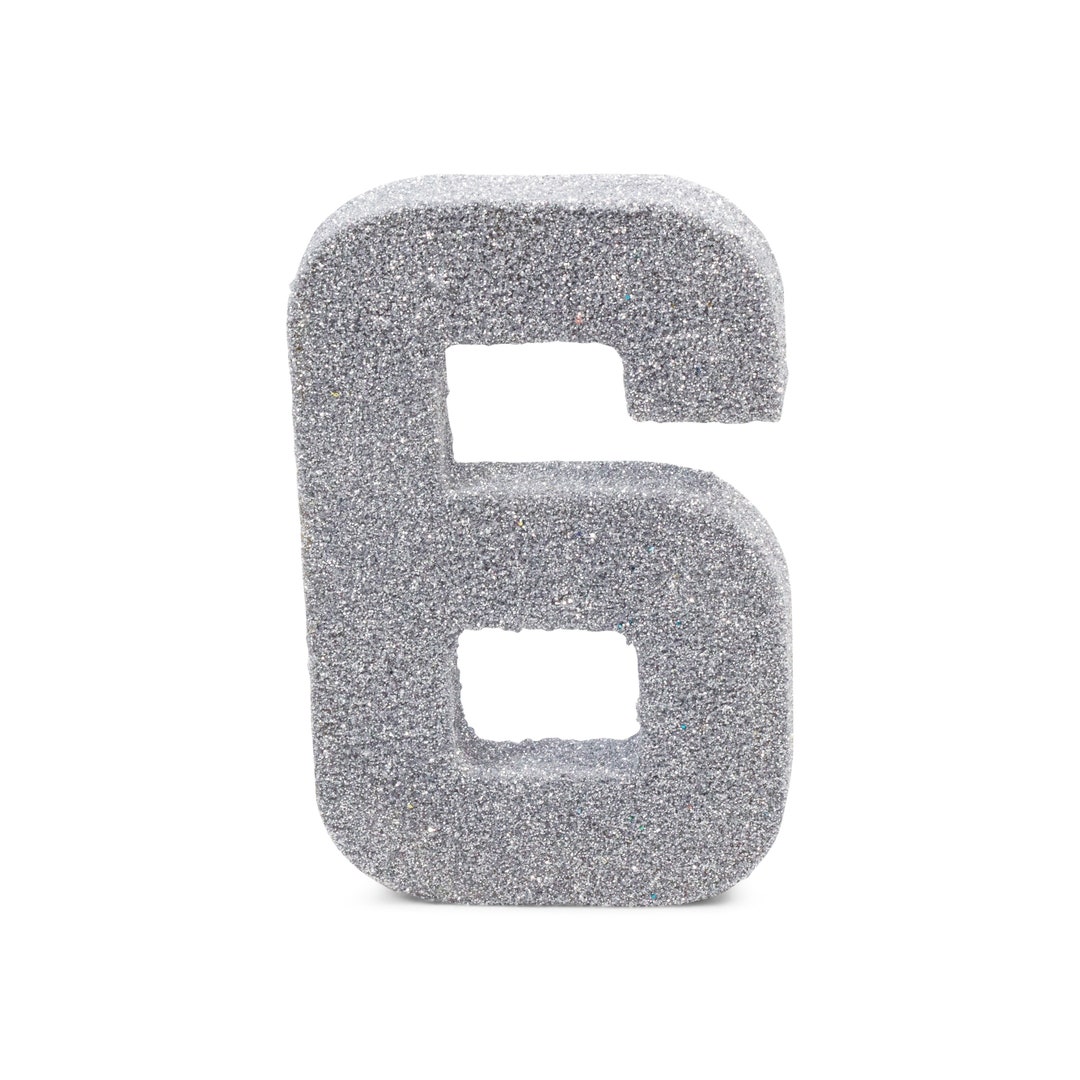 Giant Number 6 Silver Fine 8 6 Smash Cake Prop Table - Etsy UK