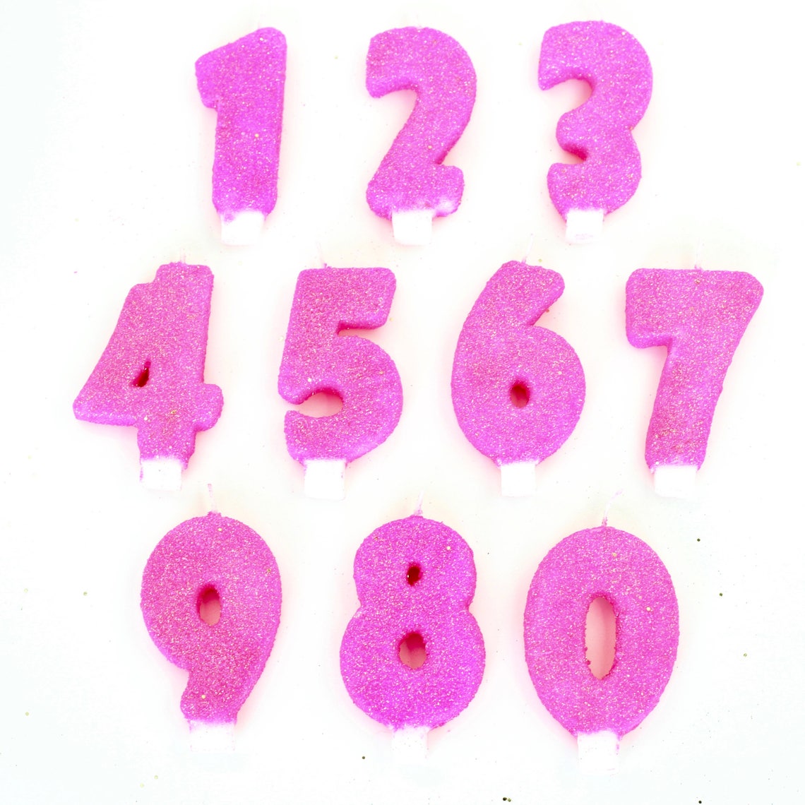 3 Number 5 Candle Hot Pink Five Cake Topper - Etsy