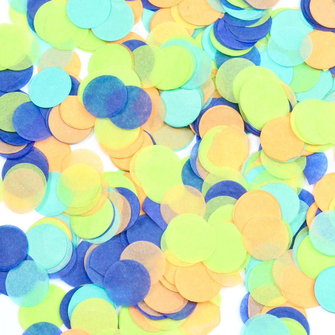 Confetti Pack Orange Navy Mint Green Biodegradable 1 | Etsy