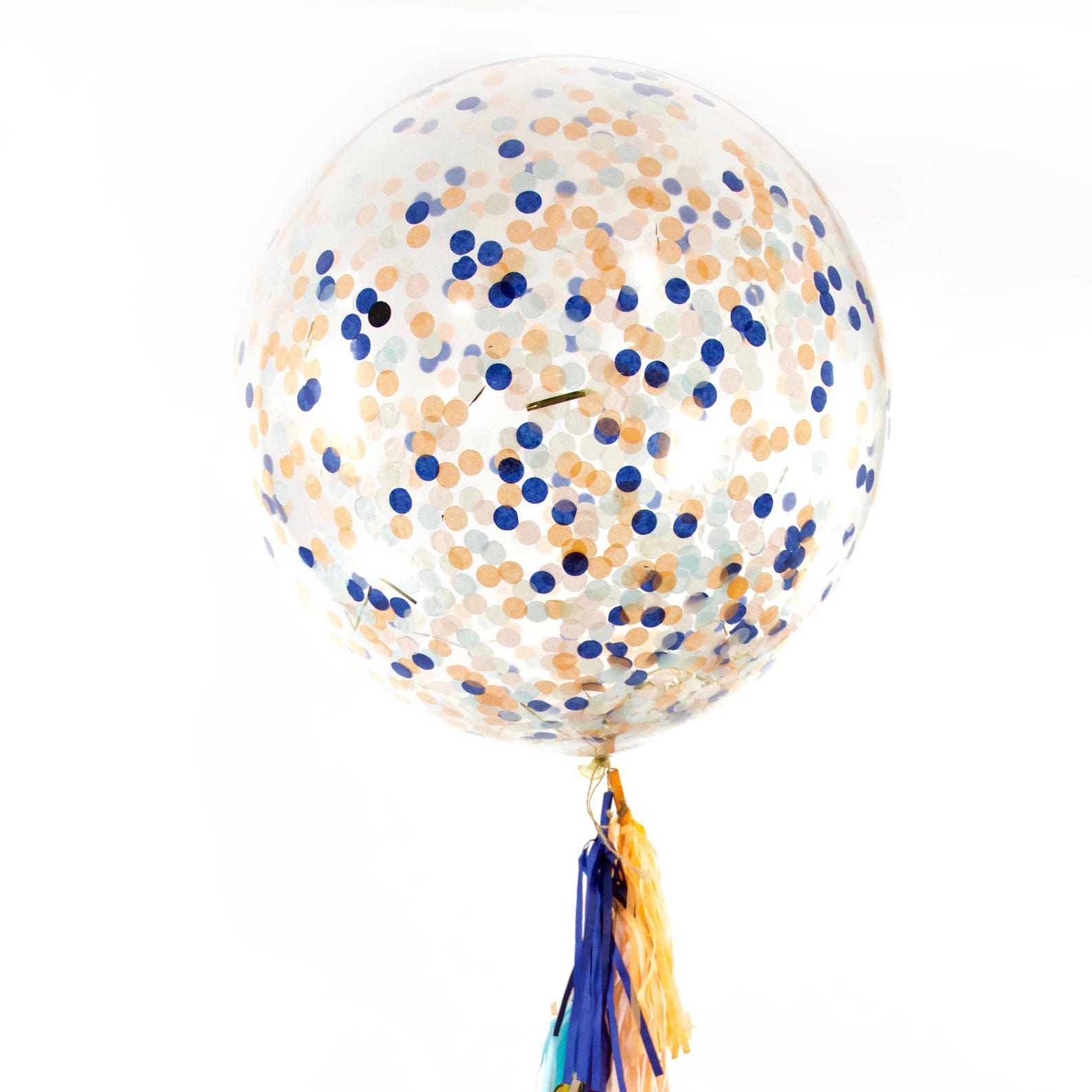 Confetti Pack Navy Orange Blue Peach Biodegradable 1 - Etsy