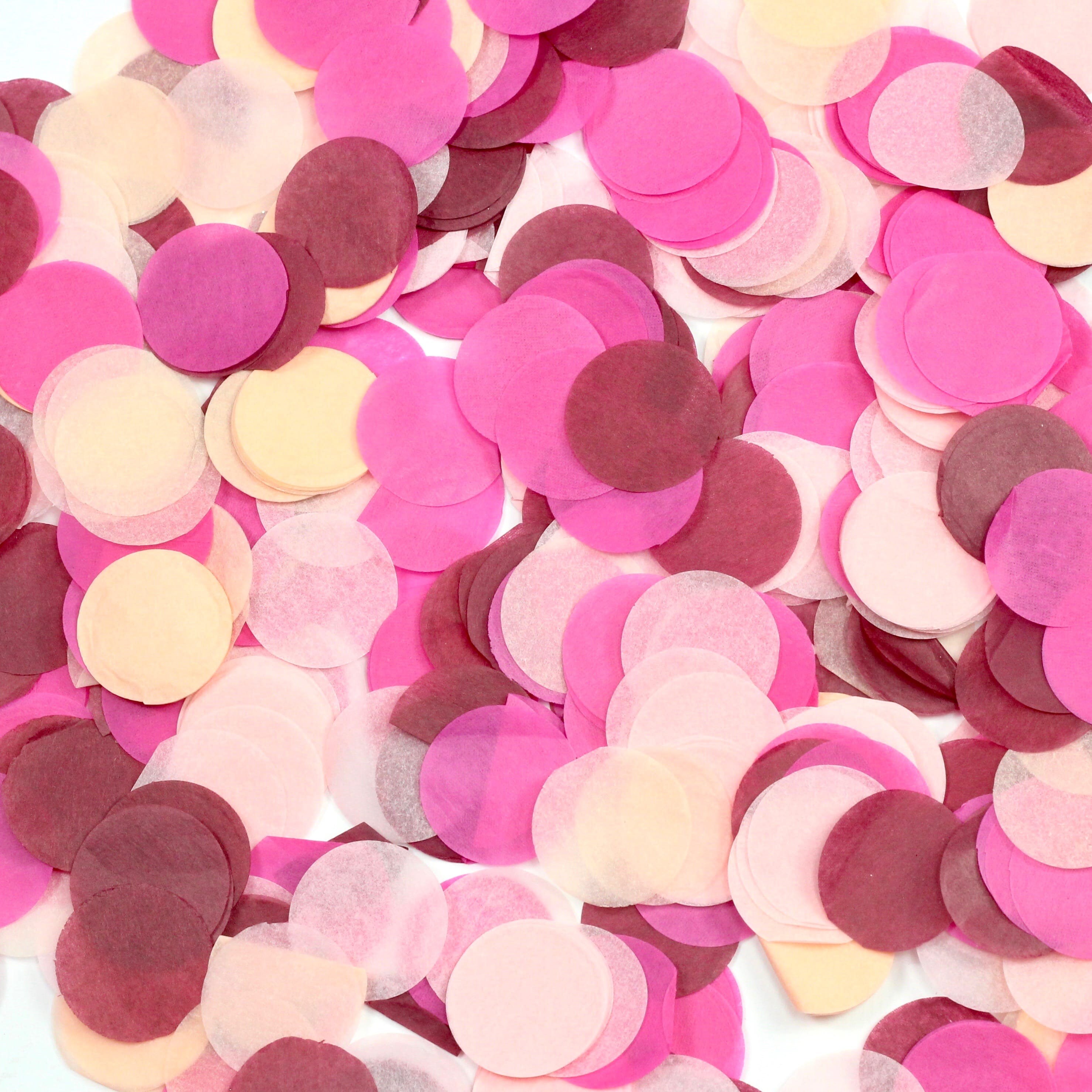 Confetti Pack Peach Burgundy Pink Biodegradable 1 Confetti | Etsy