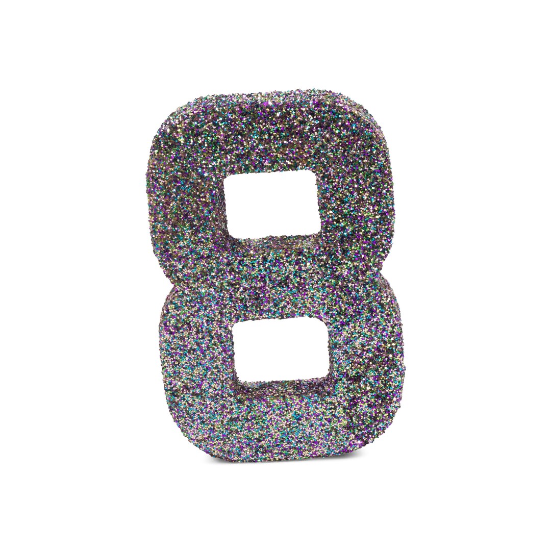 Giant Number 8 Mermaid Sparkle 8 8 Smash Cake Prop Table Deco, XL ...
