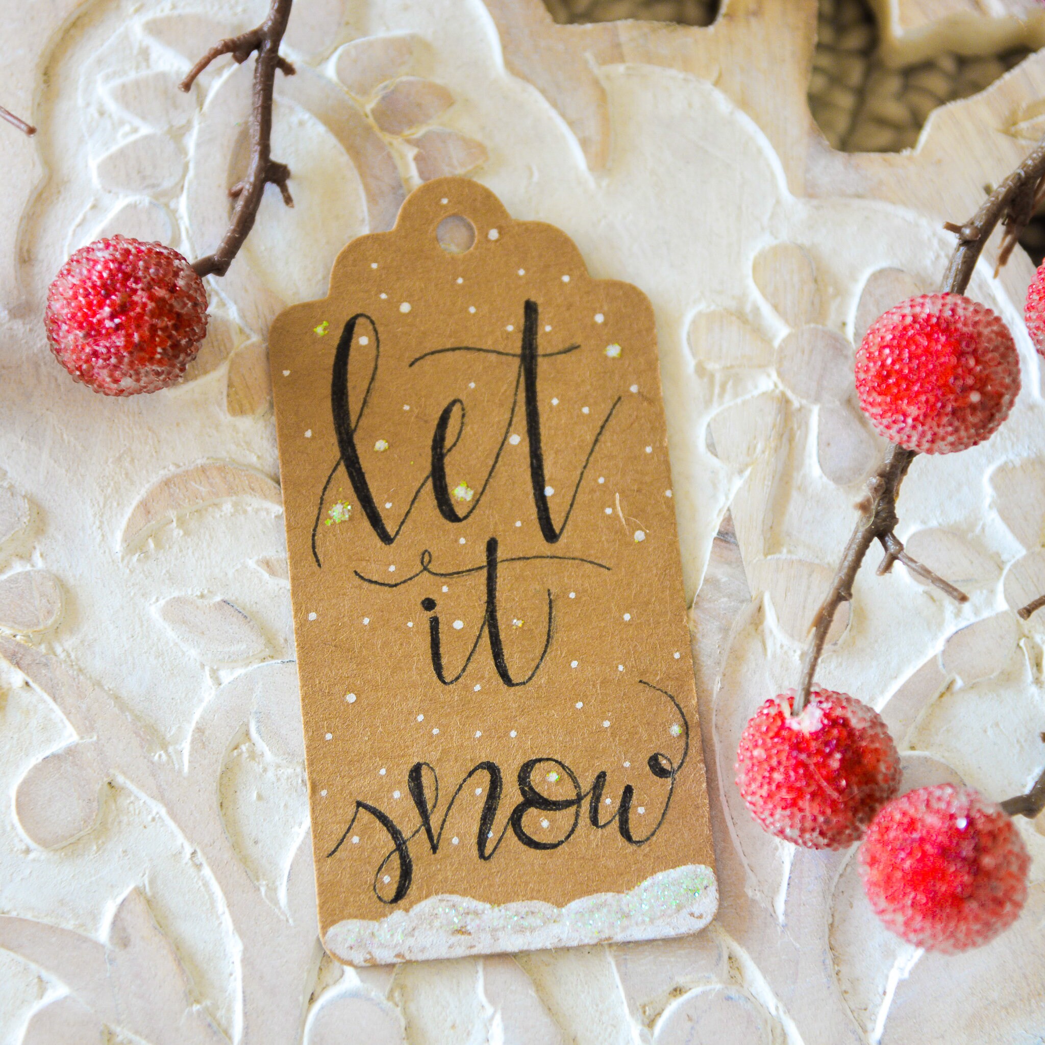 Hand Lettered Christmas Gift Tags Holiday Label Handmade - Etsy