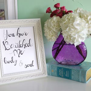 You Have Bewitched Jane Austen Book Gifts Jane Austen Wall Art Mr Darcy ...