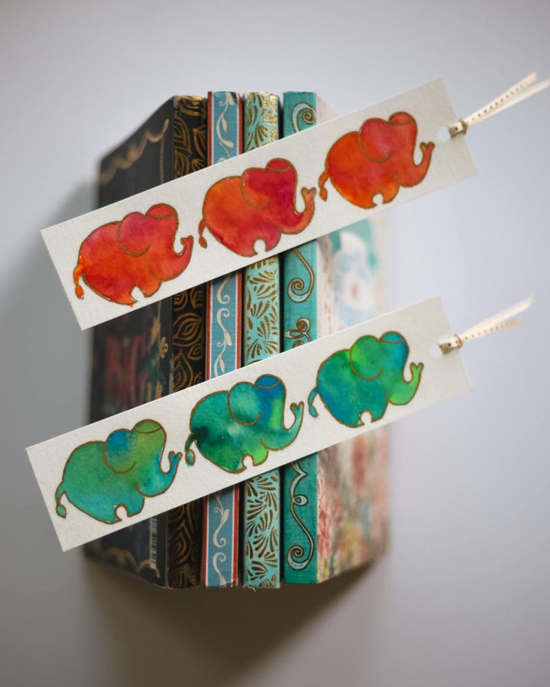 Elephant Bookmark Bibliophile Page Marker Cute Bookmark Designs ...
