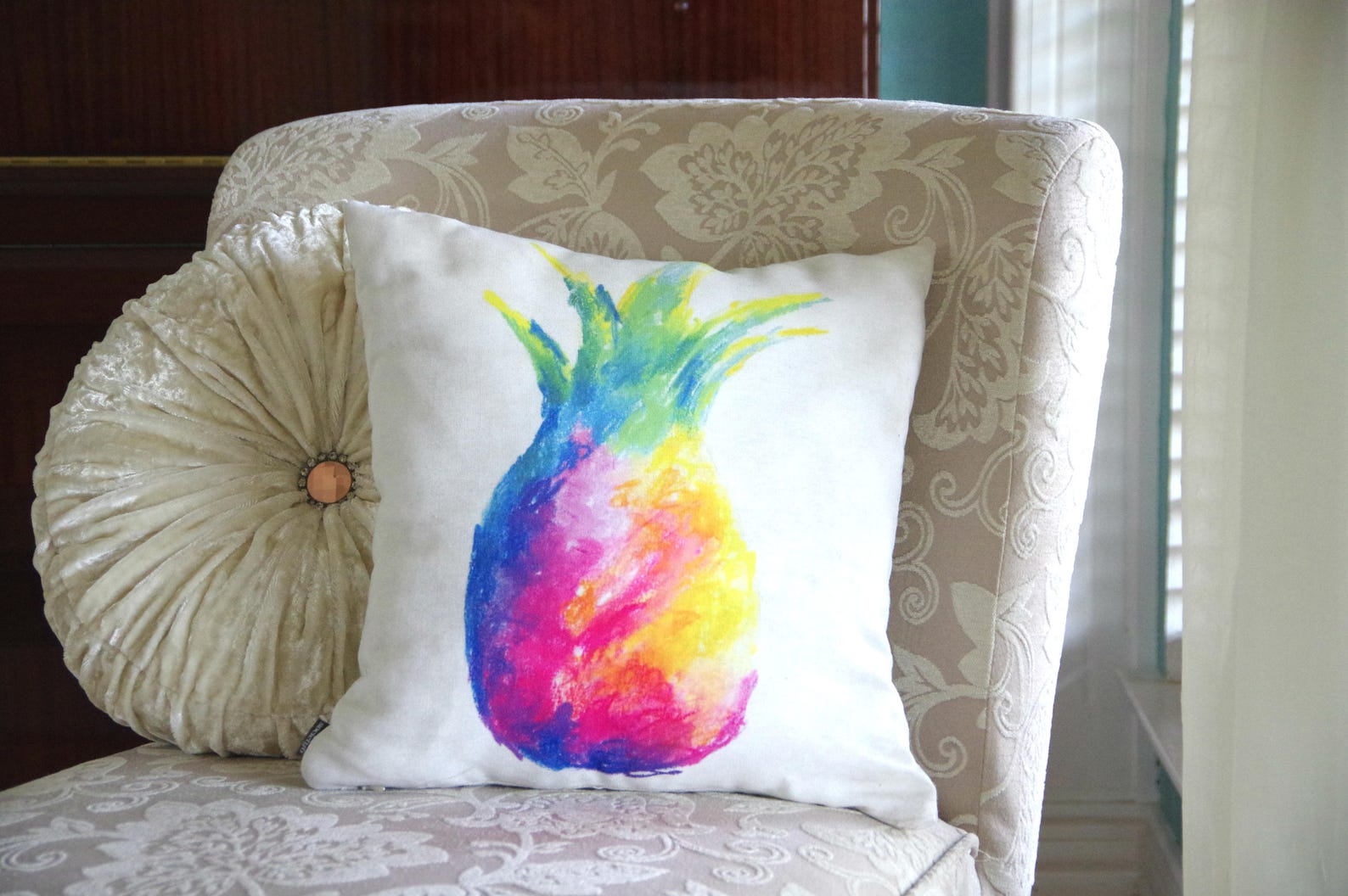 Pineapple Pillows, Tropical Pillow, Pineapple Pillowcase, Housewarming ...