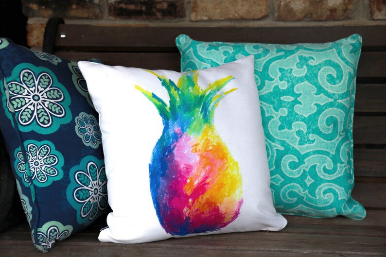 Pineapple Pillows, Tropical Pillow, Pineapple Pillowcase, Housewarming ...