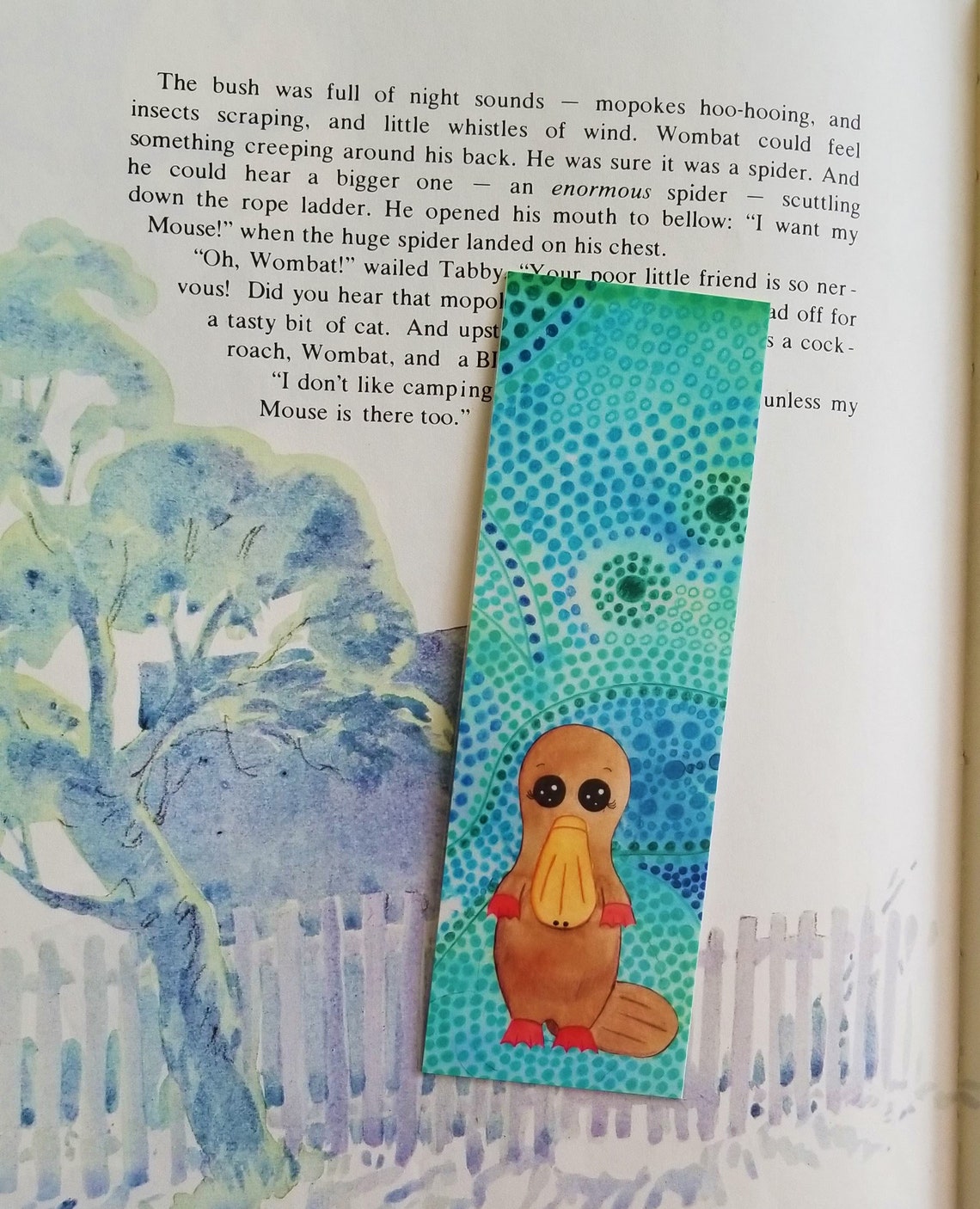 Platypus Bookmark Colorful Australian Book Mark Aboriginal - Etsy Sweden