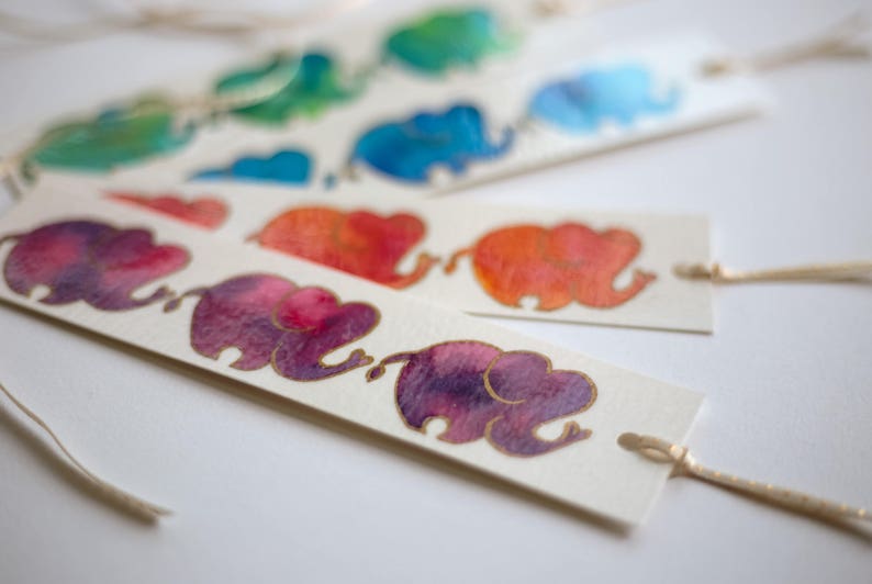 Elephant bookmark Bibliophile Page marker Cute bookmark | Etsy