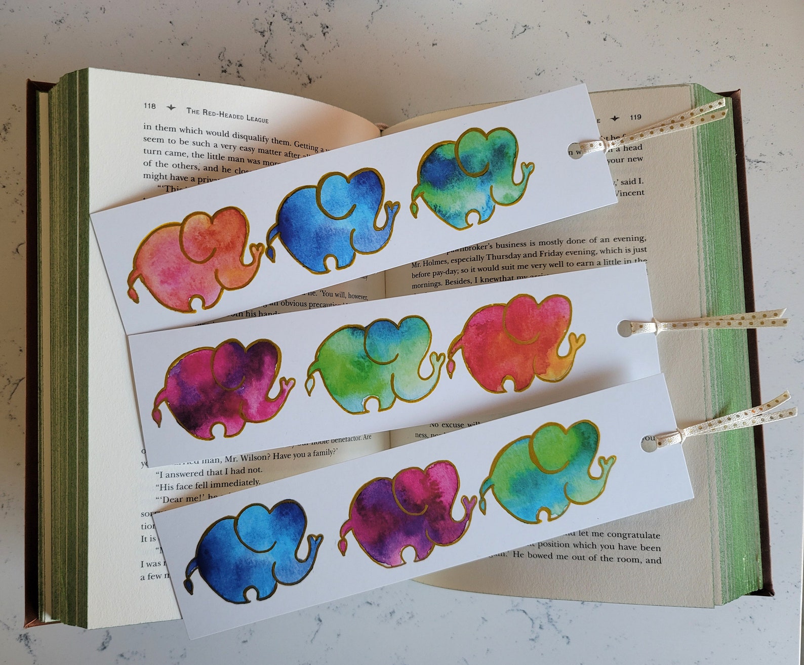 Elephant Bookmark Bibliophile Page Marker Cute Bookmark Designs ...